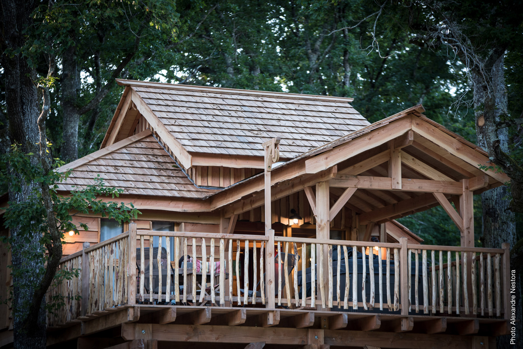 Cabane de l'Étang - Cabanes des Blots - Cabanes dans les arbres avec Spa